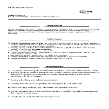 Subrata sarma chowdhury resume | DOC