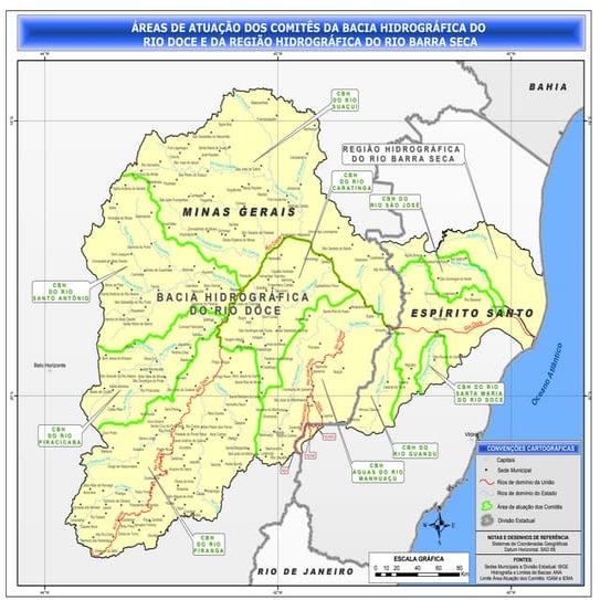 Mapa atualizado da bacia do rio Doce | PDF