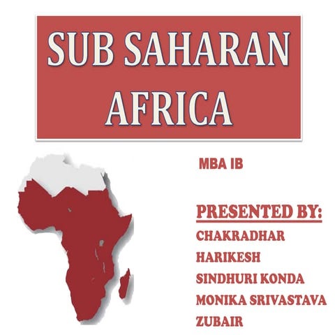 Sub saharan | PPTX