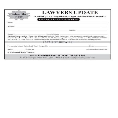 Subscription form | PDF
