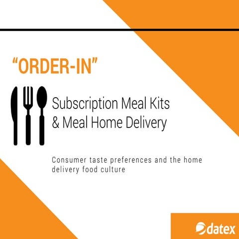 Subscription Meal Kits and Meal Home Delivery | PDF