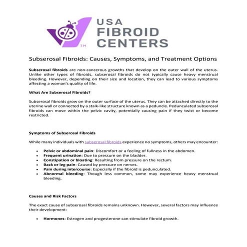 Subserosal Fibroids - Causes, Symptoms, and Treatment Options.pdf