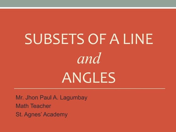 Angles formed by parallel lines cut by transversal | PPT