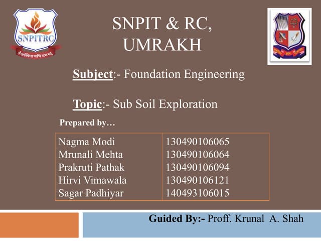 Methods of boring ppt | PPTX