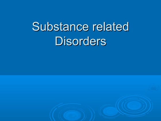 Substance abuse | PPT