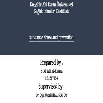 Substance Abuse | PPTX