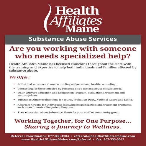 Substance abuse flyer 2015 | PDF
