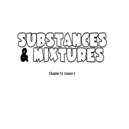 substances and mixtures.pptx grade 6 integrated science | PPTX