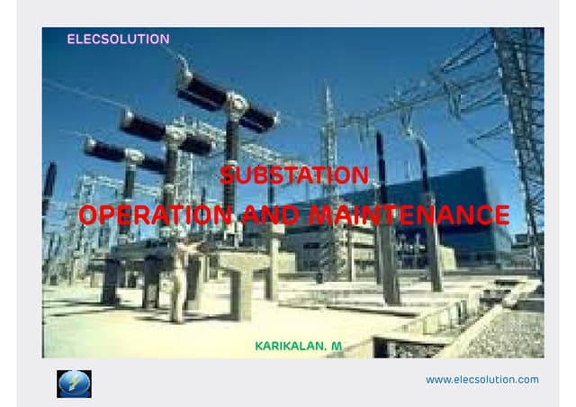 Installation Operation & Maintenance of 33kV & 11kV Switchgear | PPT