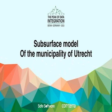 Subsurface Model of the Municipal Utrecht | PDF