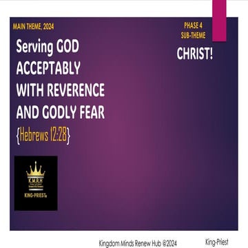 CHRIST, A Theme of Biblical Themes, 2024 | PDF