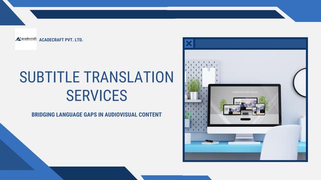 Subtitle Translation Services: Bridging Language Gaps in Audiovisual ... Subtitle Translation Services: Bridging Language Gaps in Audiovisual ...