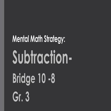 Subtract bridge 10 8 thurs.-gr.3 | PPTX