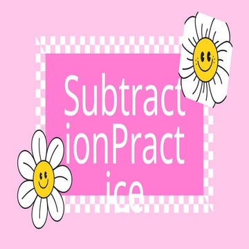 Subtraction Quiz Presentation in Pink Yellow Illustrative Flower Style.pptx