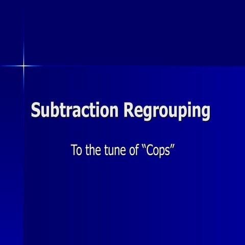 Subtraction regrouping | PPT