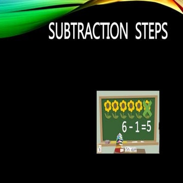 Subtraction steps | PPTX