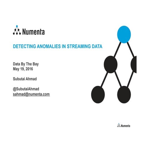 Detecting Anomalies in Streaming Data | PPT