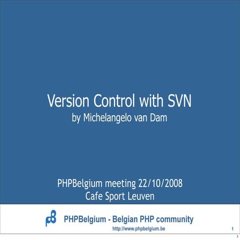 A brief introduction to version control systems | PPT