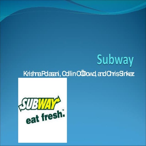 Subway | PPT