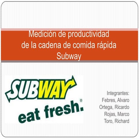 Subway | PPTX
