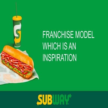 SUBWAY, AN INSPIRATIONAL FRANCHISE, V.N.V.SUDHEER.pptx