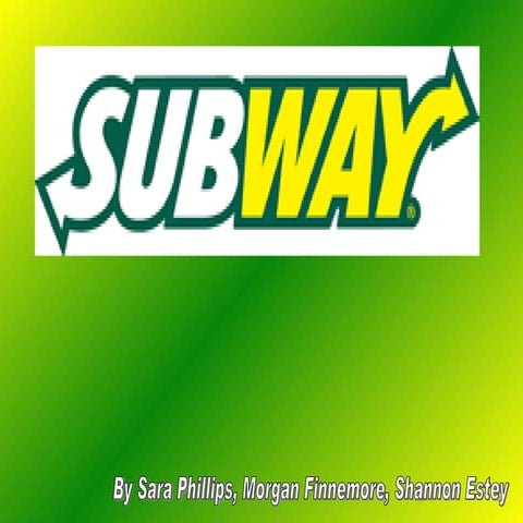 Subway | PPT