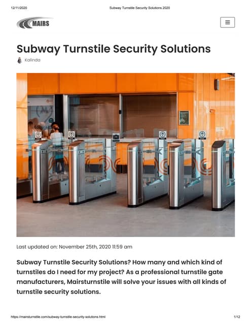 Benefits of Turnstile Entry System.pdf