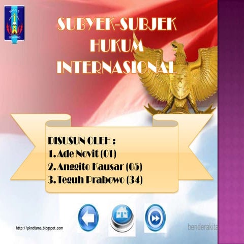 Subyek hukum internasional | PPTX