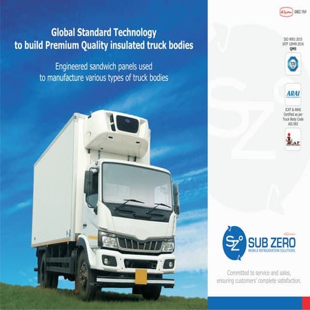 Sub Zero Refrigerated Truck Manufacturers India | PDF