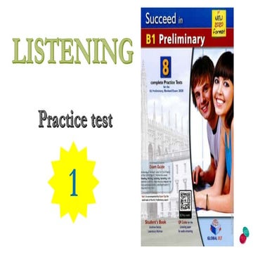 Succeed in Pet Cambridge Listening Test 1.pptx