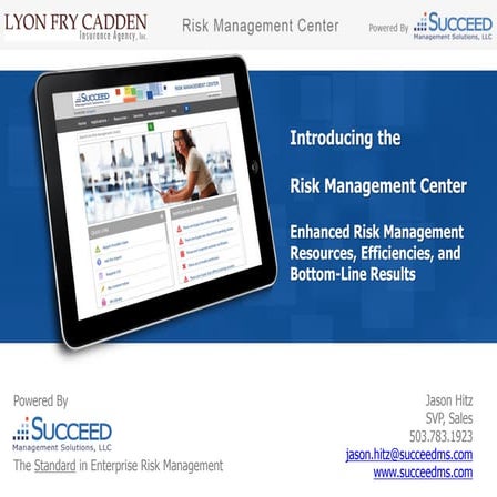 Overview of the Risk Management Center | PPT