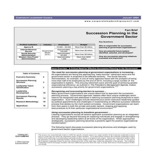 Succession Planning Communication Program Sample | PPT