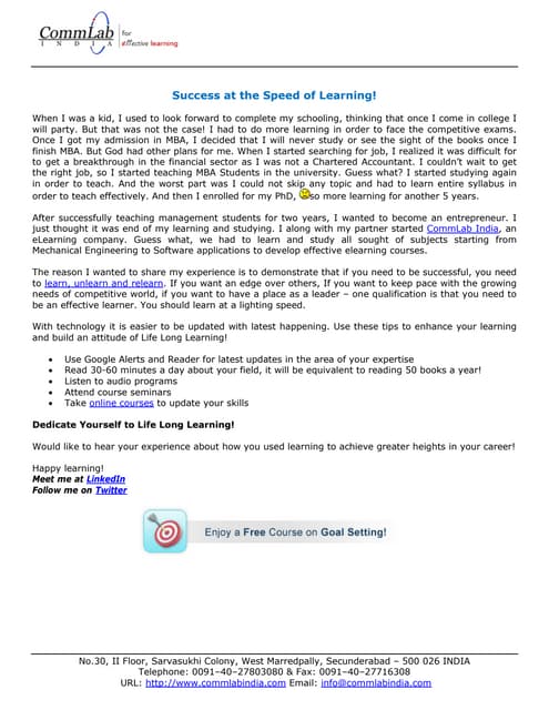 SMART Goal setting | PPT