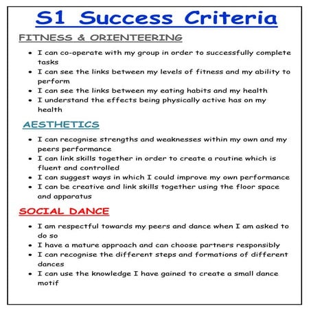 Success criteria | DOCX