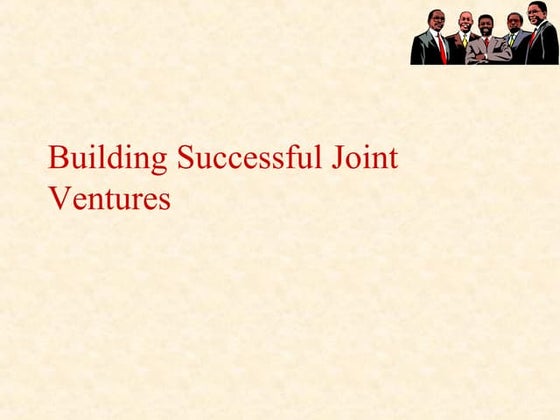 Joint ventures | PPTX