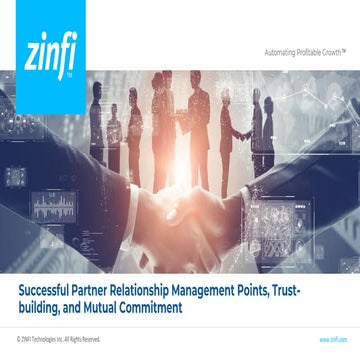 Successful Partner Relationship Management Points, Trust-building, and ...
