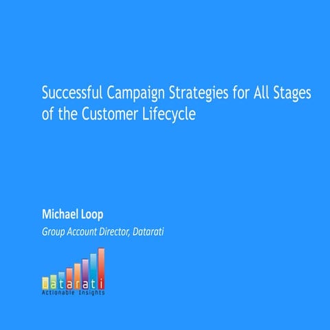 Successful Campaign Strategies for All Stages of the Customer Lifecycle ...