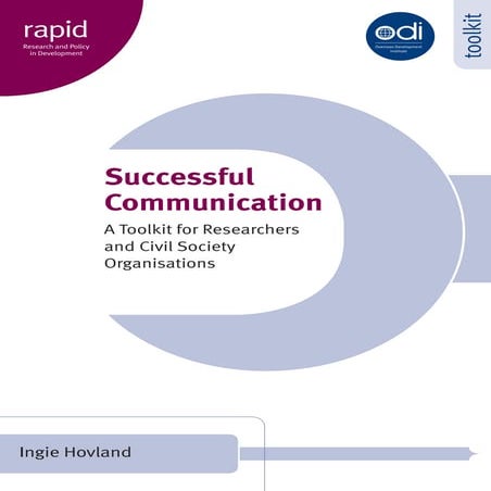 Successful communication a toolkid for researchers and cs os | PDF