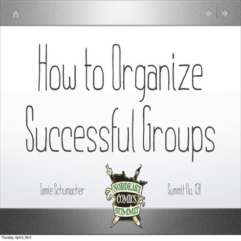 How to Organize Successful Groups | PDF