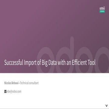 Successful Import of Big Data with an Efficient Tool | PDF