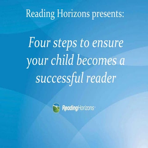 Four Steps To Help Your Child Become A Successful Reader | PPT