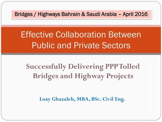 Public Private Partnerships | PPT