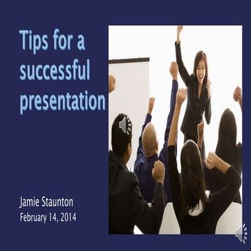 tips for a successful presentation | PPTX