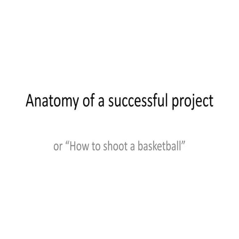Anatomy of a Successful Project | PPTX