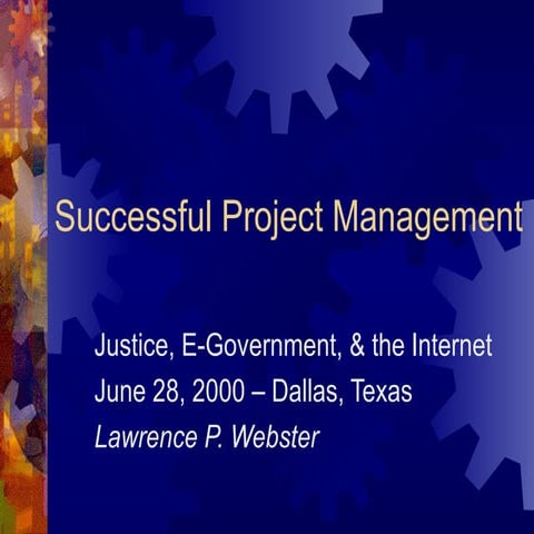 Successful Project Management | PPT