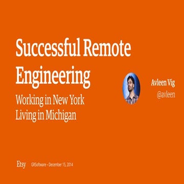 Successful remote engineering, Software GR | PPT