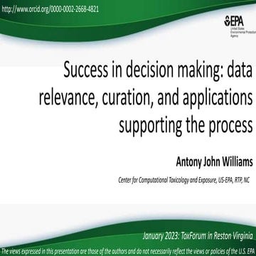 Success in decision making data relevance curation | PPTX
