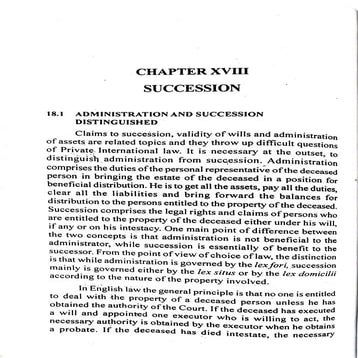 succession.pdf. International privatelaw | PDF