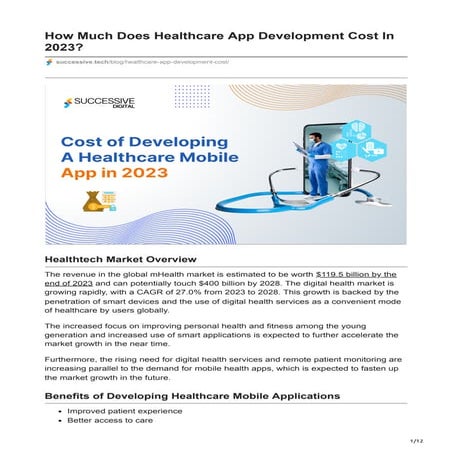 Healthcare app development | PPTX