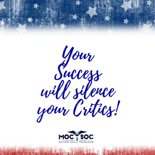 Success quote MOC2SOC silence your critics | PDF